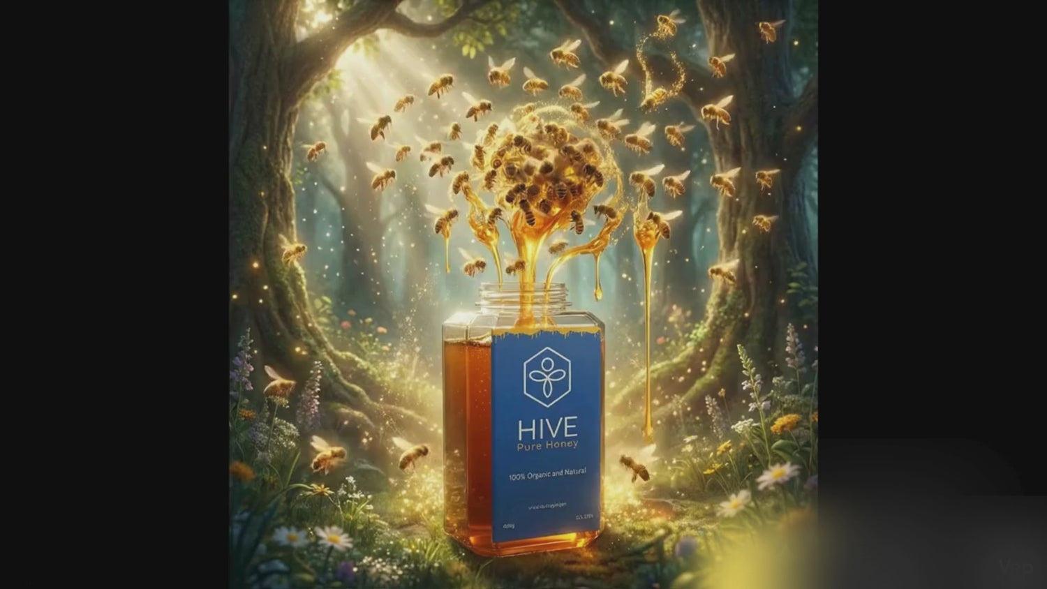 HIVE 100% Pure Organic Wild Honey -Raw Honeybee For Your Health - 480g ...